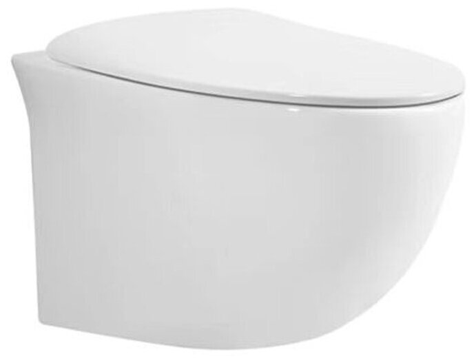 Унитаз подвесной Azario Deva 520х370х360 безободковый с сиденьем микролифт (AZ-2117)