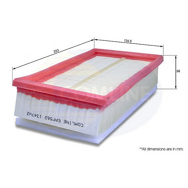 COMLINE EAF582 (13717806046 / 1444EQ / 1444ER) фильтр возд pgt 407 04- / 407 sw 04- / expert 07- / cit c5 04- / jumpy 07-