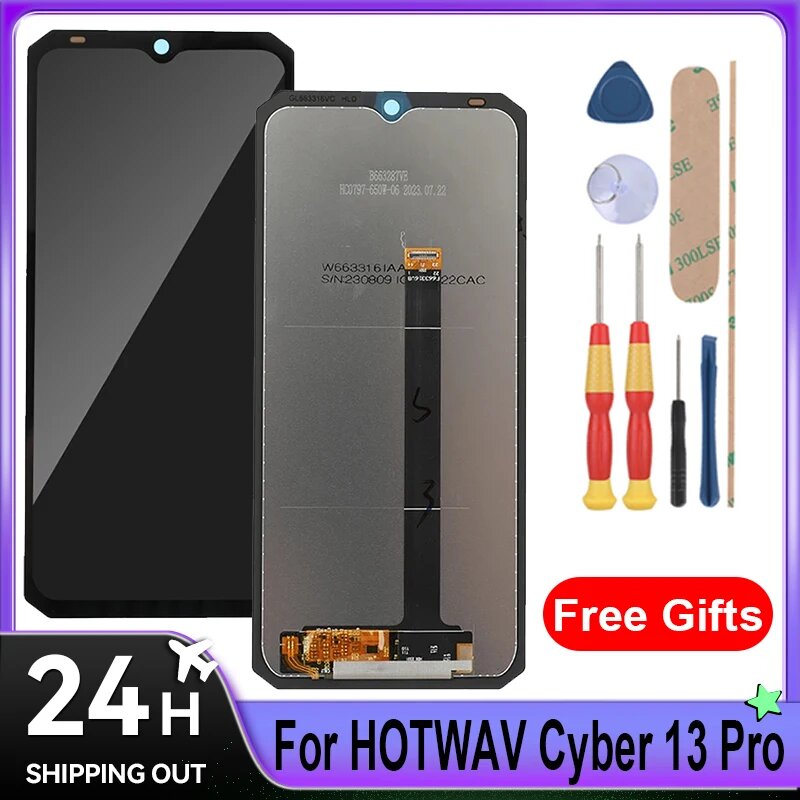Для HOTWAV Cyber 13 Pro/Cyber 13 ЖК-дисплей + сенсорный экран, полная сборка, запасные Cyber 13 Pro