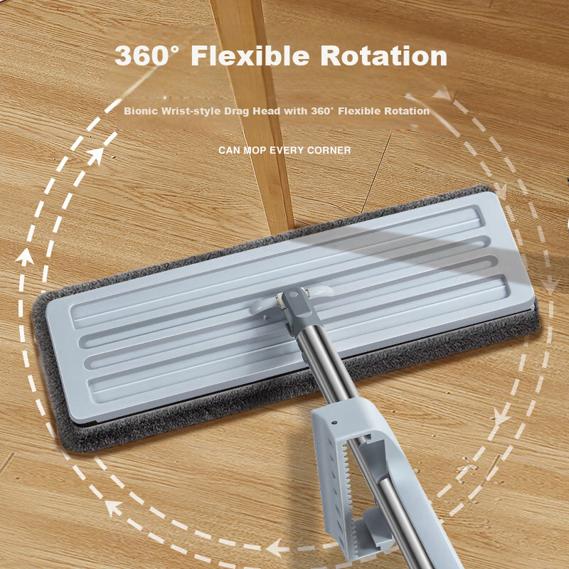 Baijiahaoshi Large Self-Wringing Mop, Household All-In No-Hand 2024 Lazy Absorbent Large Mop, Wet And Dry Dual-Use Handle