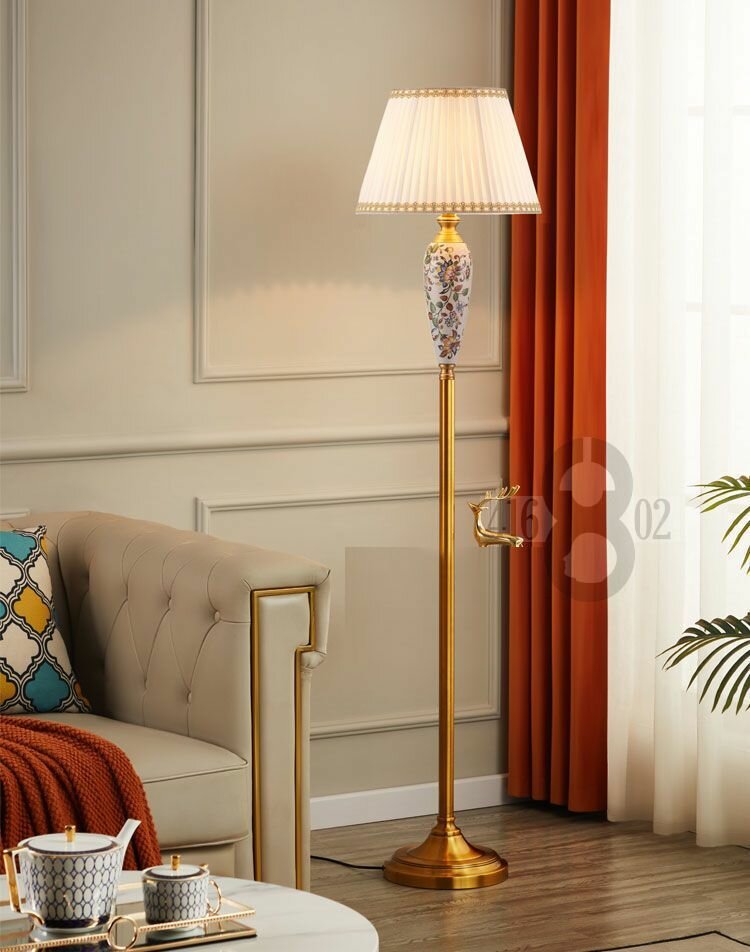 Ретро-керамический торшер