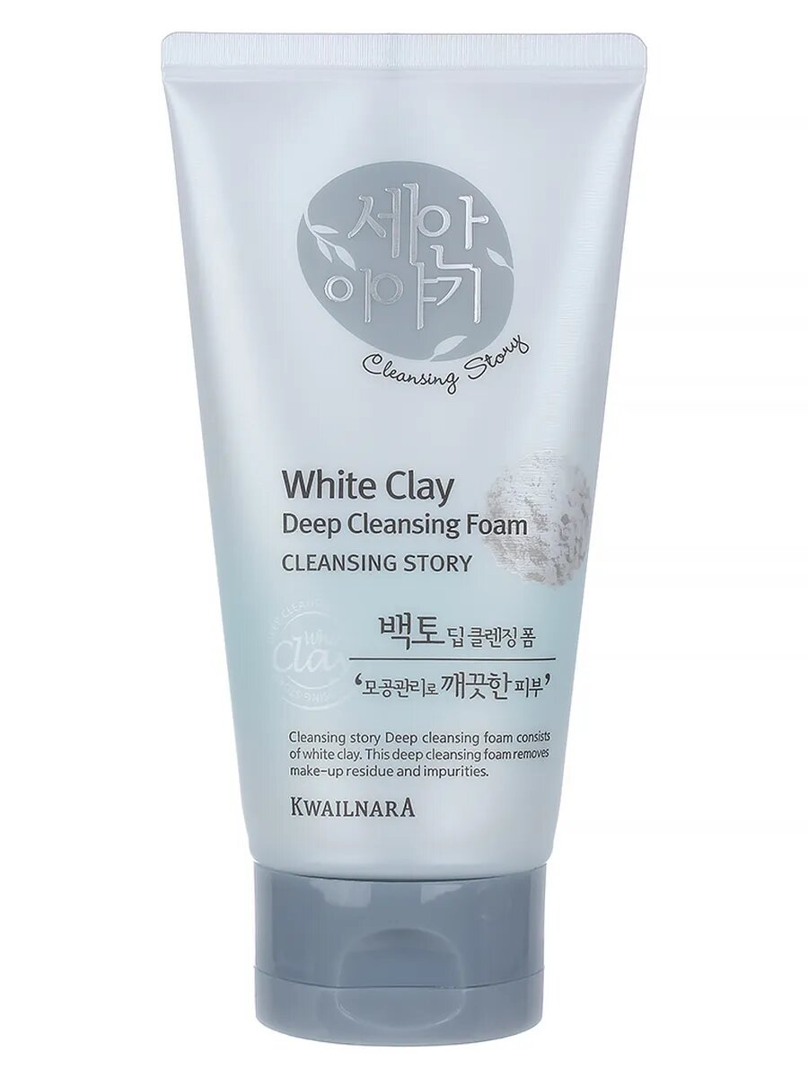 Пенка для умывания Welcos Cleansing Story, с белой глиной, 150 г