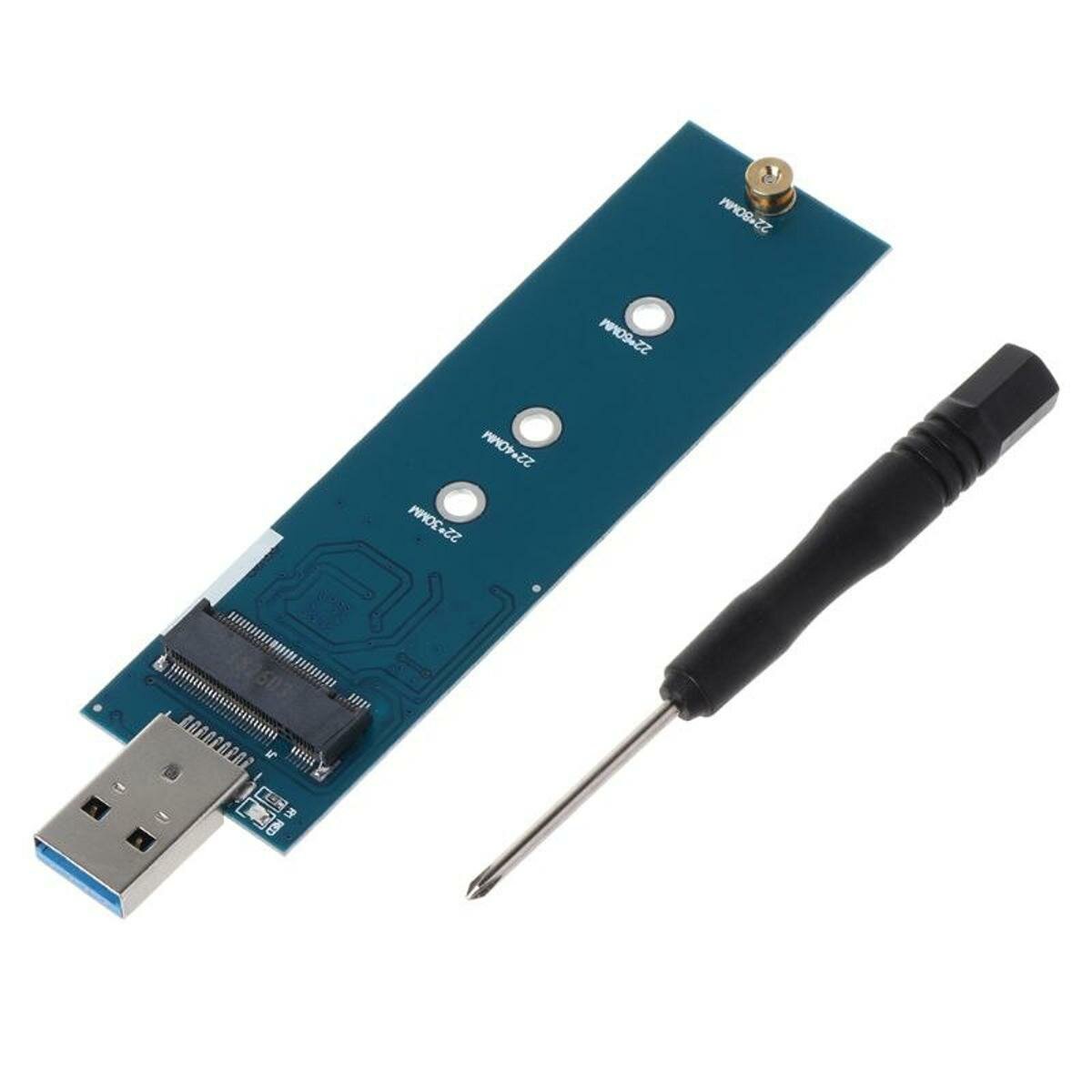 2021 Новый адаптер M.2 - USB B Key M.2 SSD адаптер USB 3.0 - 2280 M2 SSD Drive адаптер конвертер SSD Reader Card