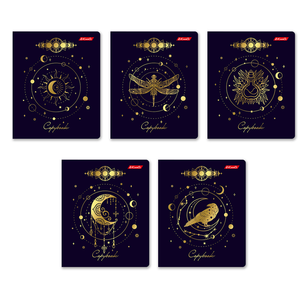 Светоч 96ТЕТк-008-TM34 Тетрадь ученическая, матовая ламинация и тиснение золотом, A5+ 96 л. 1шт