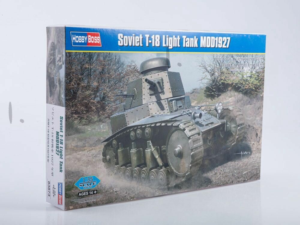 Сборная модель танка Soviet T-18 Light Tank MOD1927, масштаб 1/35 1 pcs