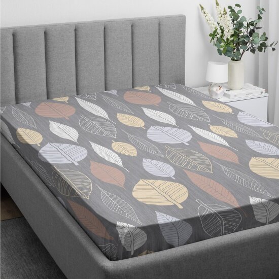 Простыня Самойловский Текстиль Клевер бязь 220х240, серый