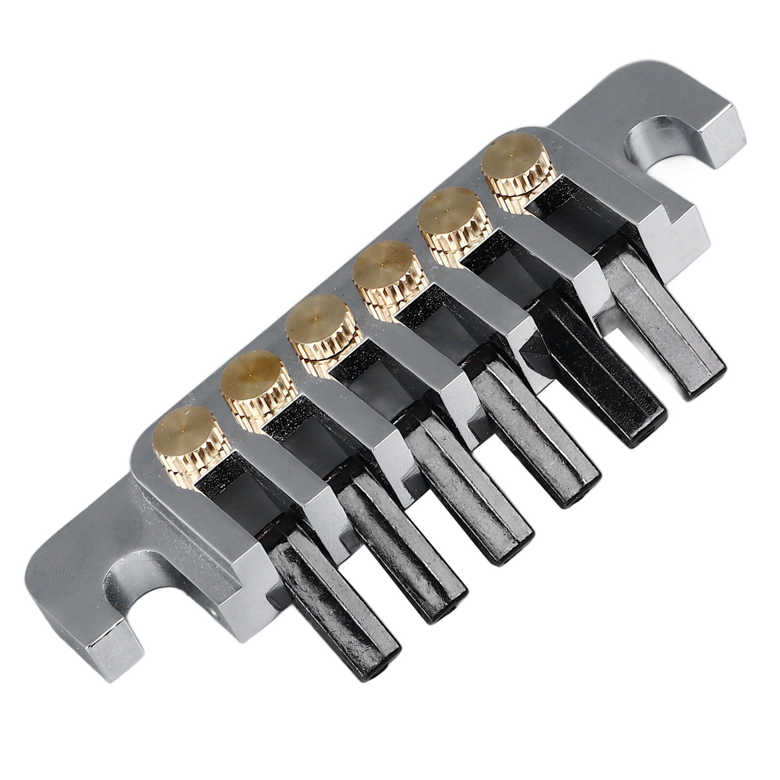 Замена хвостовика гитарного моста в винтажном стиле, алюминиевый сплав, медь, 6-струнная электрогитара, стоп-бар, серебро