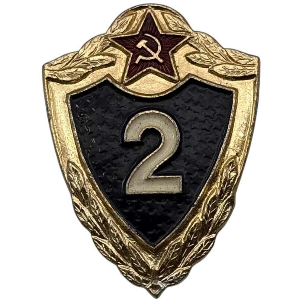 Знак классности ВС "Специалист 2 класса" СССР 1971-1980 гг. (алюминиевый, лот №3)