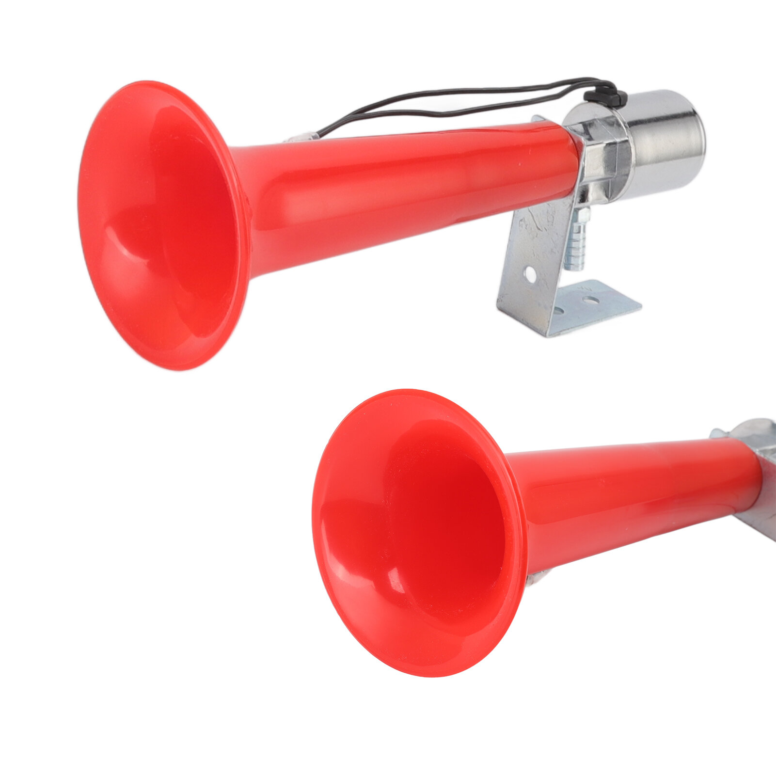 Универсальный автомобильный воздушный звуковой сигнал, супер громкий, 180 дБ, одинарный, грузовой, воздушный звуковой сигнал для транспортных средств, поездов, лодок, DC 12‑24VRed