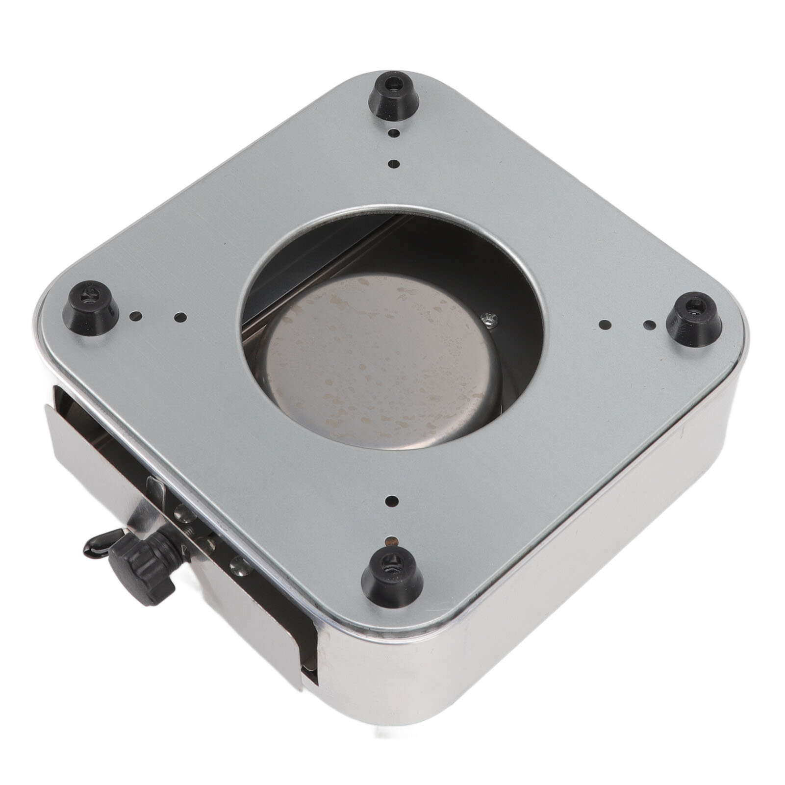 Спиртовая плита из нержавеющей стали, серебристая цельная конструкция с выдвижным ящиком, спиртовая горелка для домашнего туризма