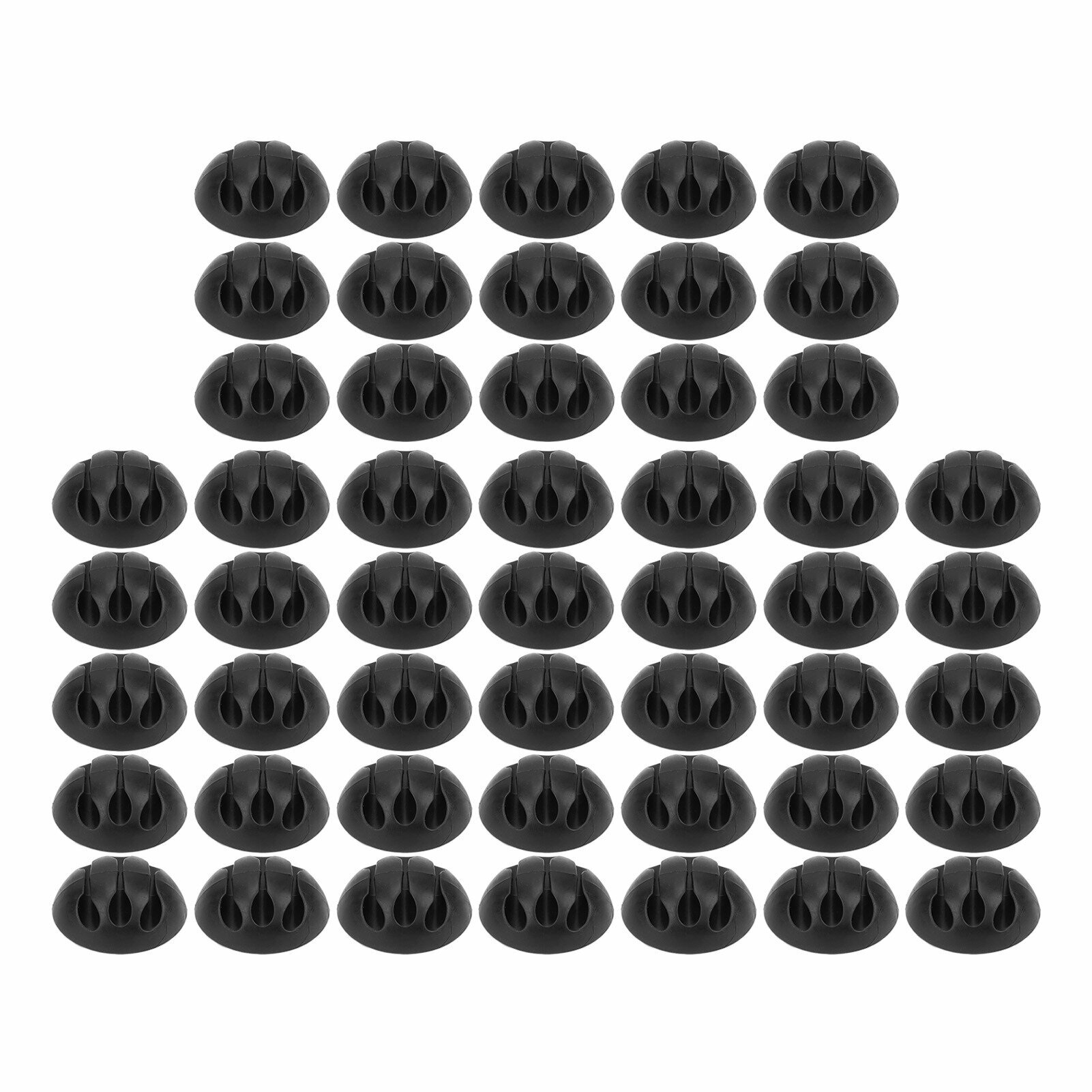 50 шт. кабельные клипсы самоклеящиеся силиконовые черные