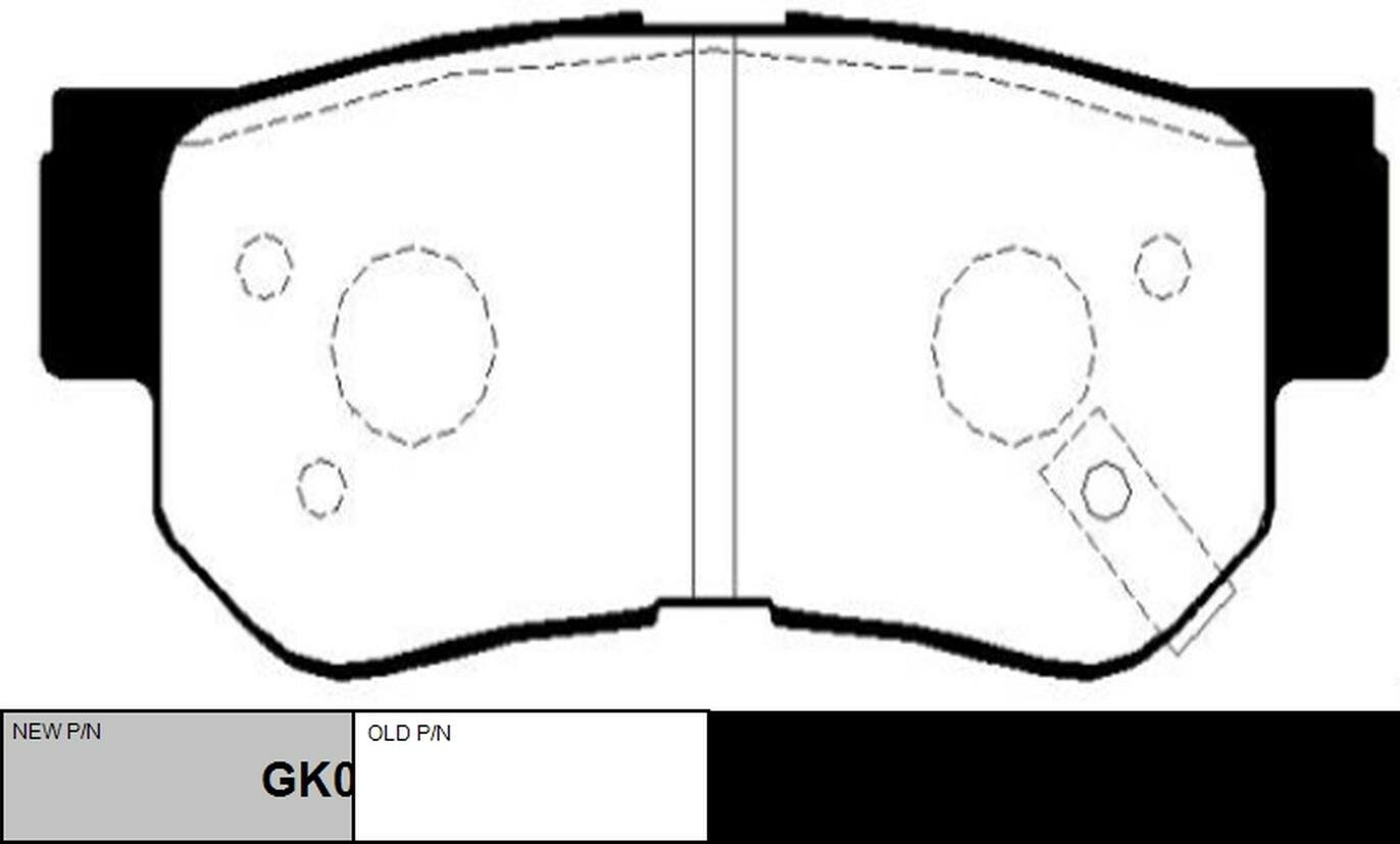 Колодки тормозные для автомобилей CTR GK0462 (запчасти и комплектующие)