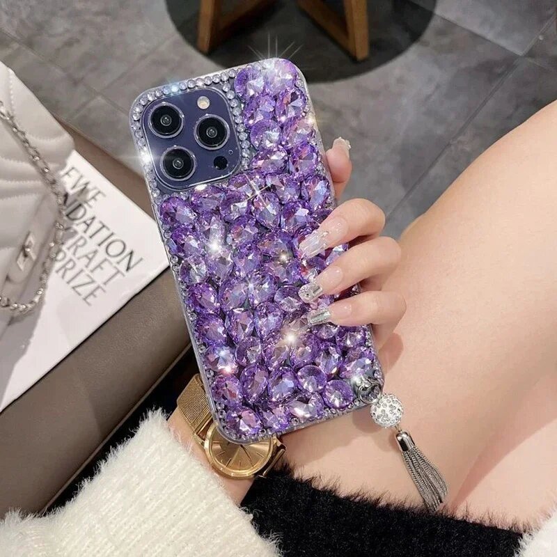 Роскошный блестящий чехол со стразами для Samsung S24 S20 Plus S21 FE S22 A, For Galaxy S21 FE