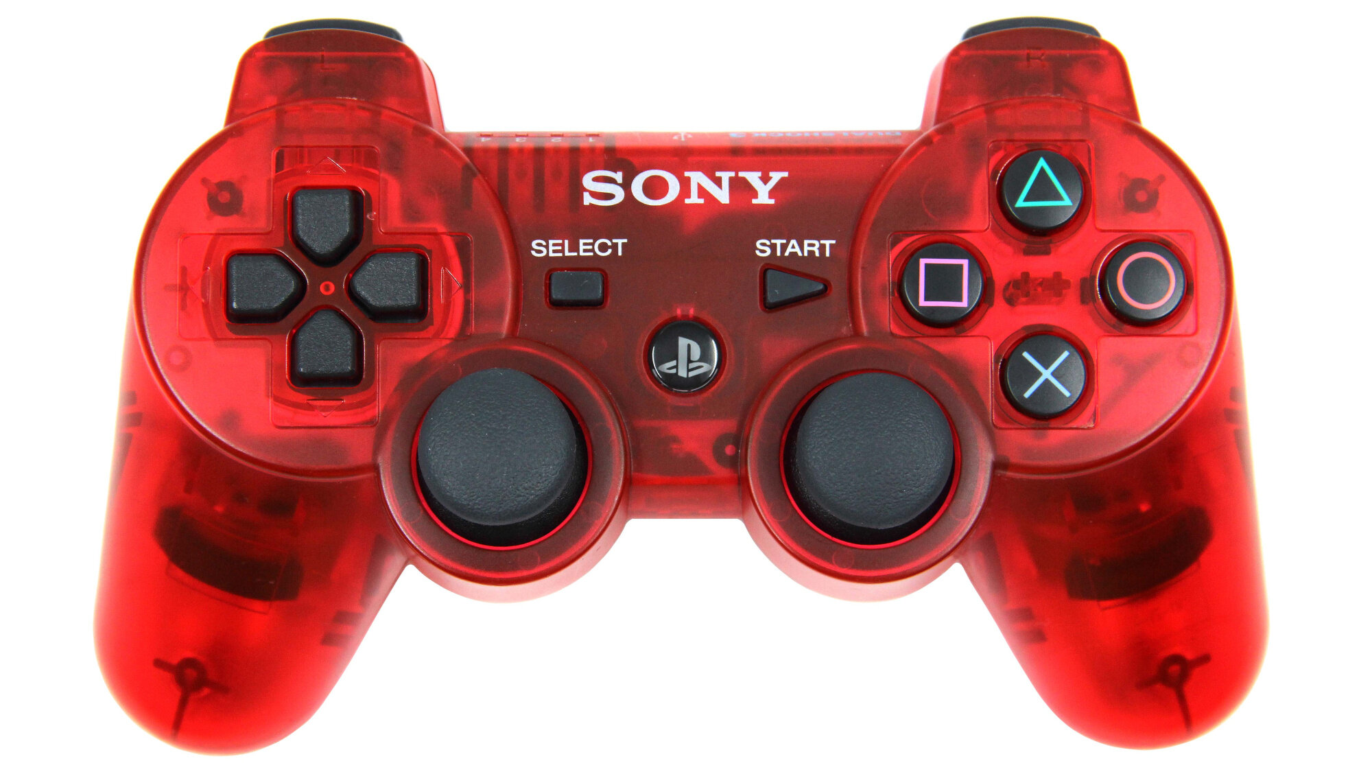 Геймпад беспроводной Sony DualShock 3 Transparent Red для PS3