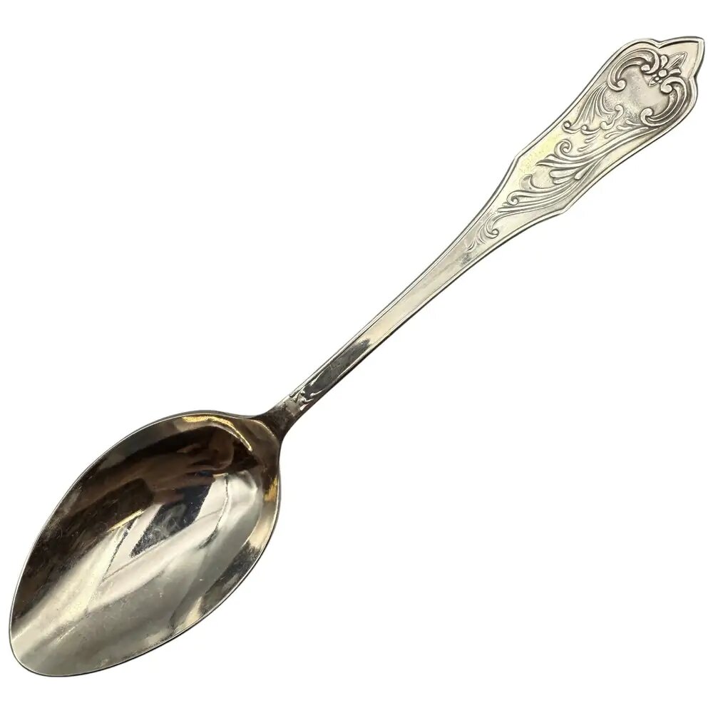 Ложка столовая "Классика", 20.5 см, серебро 0.875, 1975 г. Мстерская ХФ "Ювелир" (5ЮМ), СССР