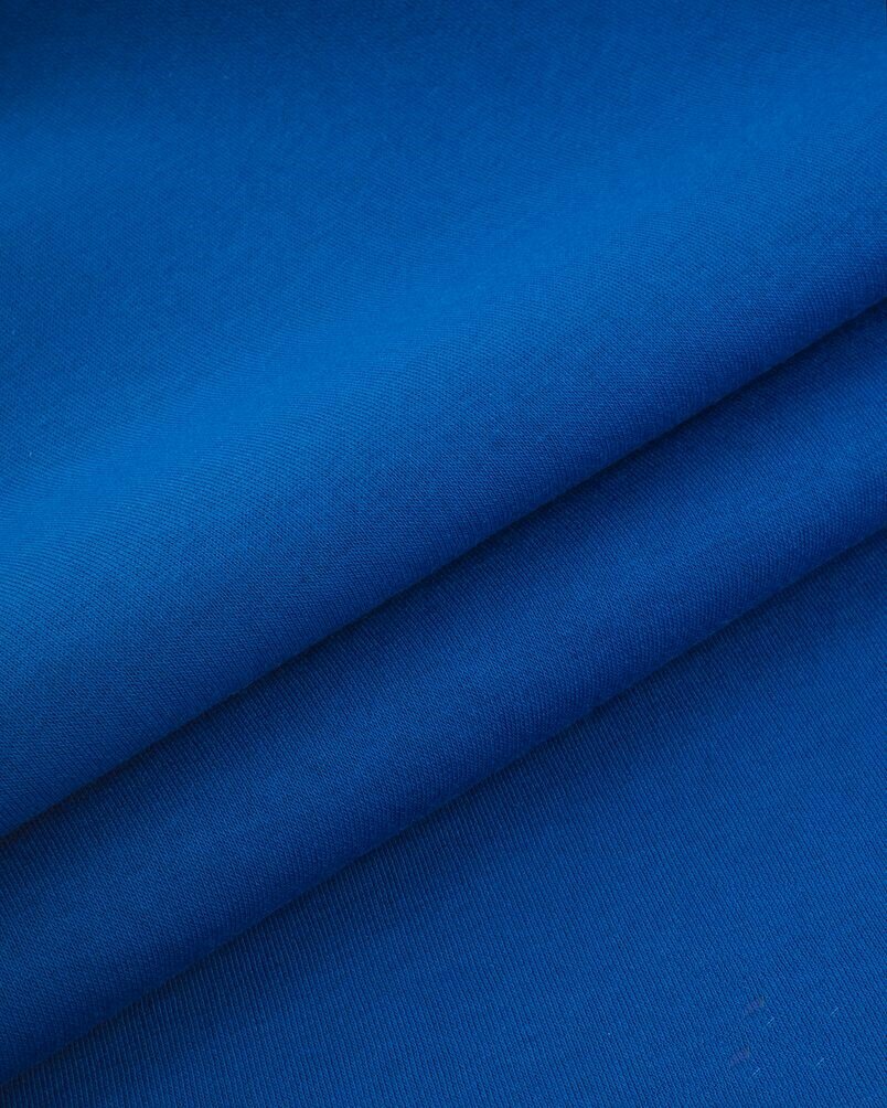 Ткань для шитья Футер 3-х нитка (трехнитка) с начесом, качество компакт пенье. Цвет василек. Готовый отрез 3*1,8 м.