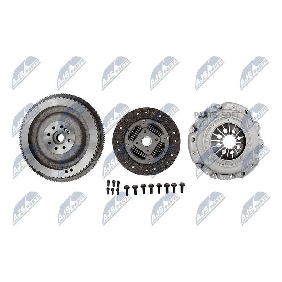 Комплект сцепления с одномассовым маховиком MB Sprinter 00-06, Vito 99-03 2.2CDI от официального дистрибьютора, NTY, артикул NZSME001