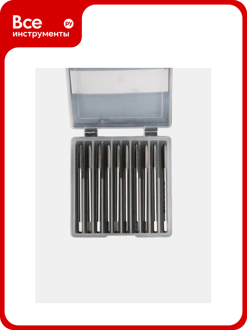 Метчик машинно-ручной росинструмент 4 х 0,7 ,1 штука для сквозных отверстий, ГОСТ 3266-81 Р6М5, упаковка 10 шт: 413347UP