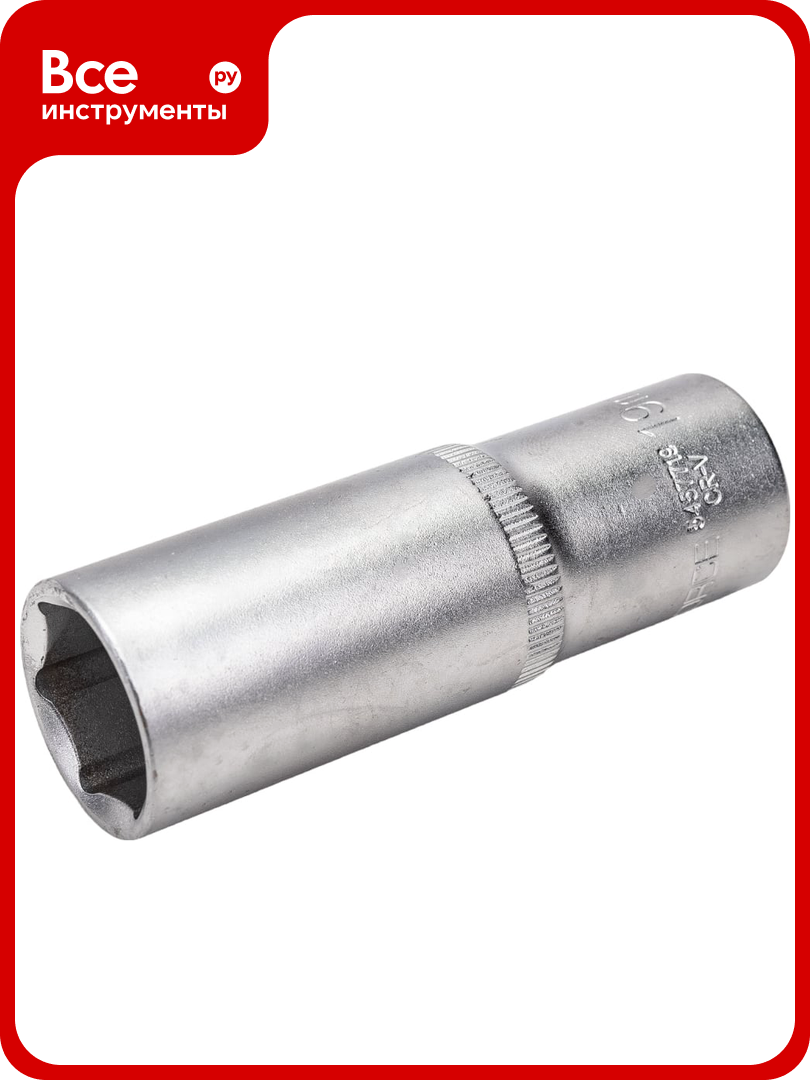 Головка торцевая Rockforce 19мм 1/2" 6-гранная глубокая L=75мм RF-5457719 RF-5457719(11568)