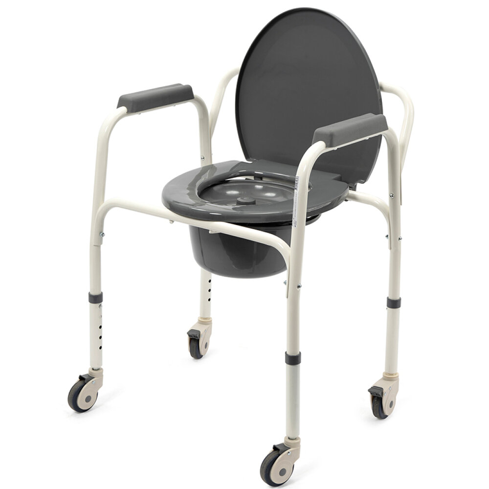 Кресло-туалет медицинский BARRY арт. WC101 (на 4-х колесах)