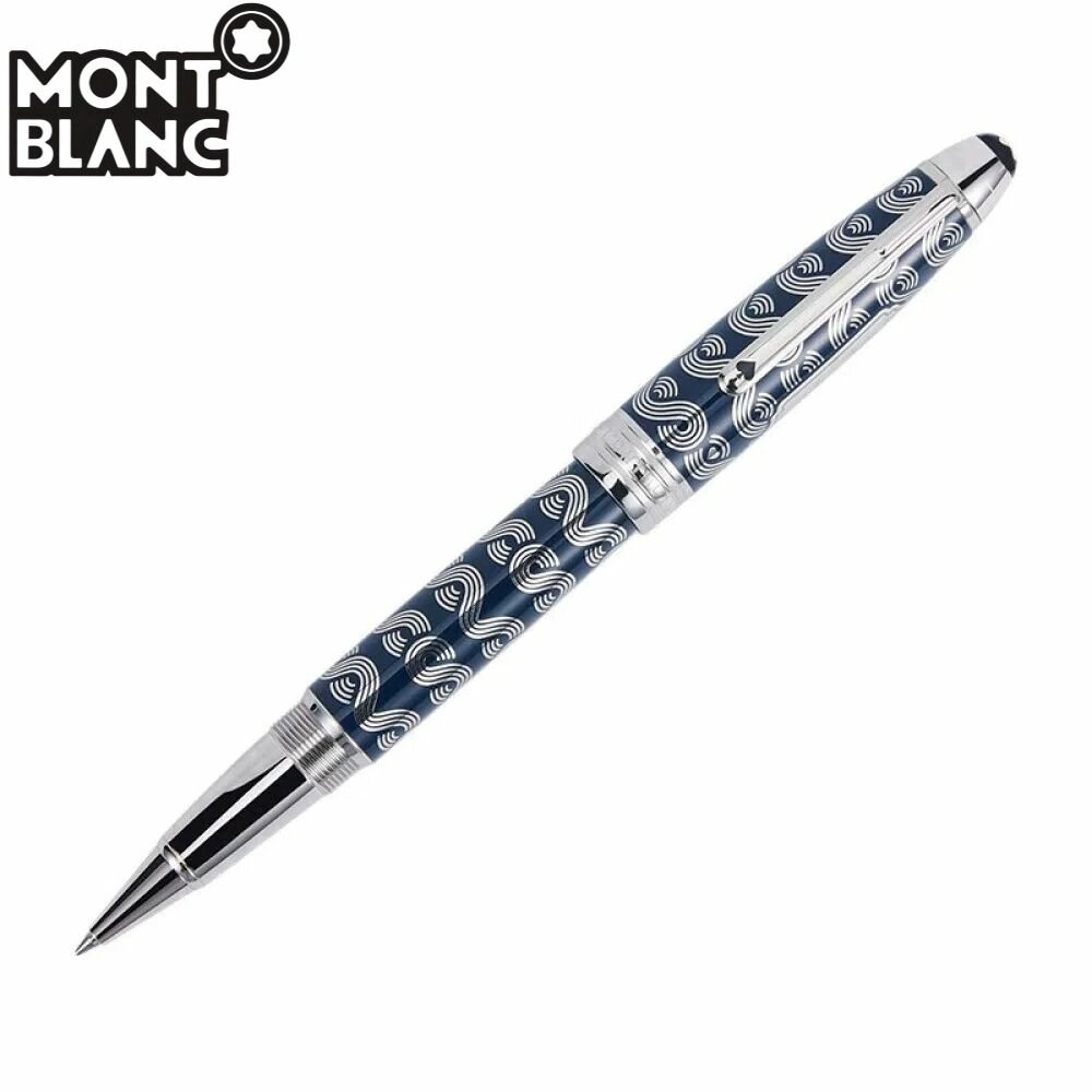 Шариковая ручка Montblanc Meisterst ck Precious Metal Series Вокруг света за восемьдесят дней Ручка Deluxe Signature(в комплекте коробка для ручек)