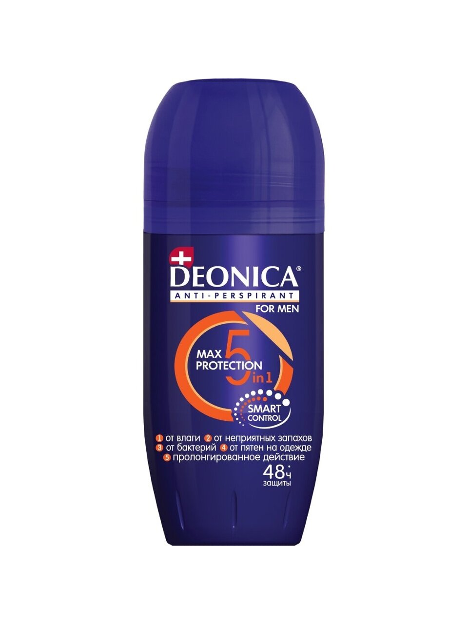Дезодорант роликовый Deonica 5 Protection для мужчин, 50 мл, защита от запаха
