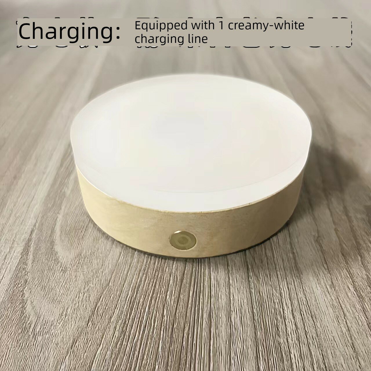 Диффузорная панель из массива дерева, акриловый светодиодный ночник с USB-подключением, сенсорная зарядка,