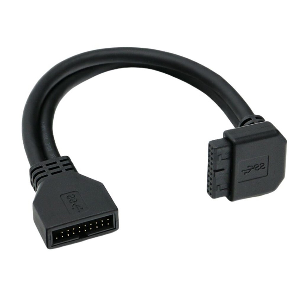 Удлинитель материнской платы USB3.0 с 19-контактным контактом на 20-контактный разъем-верхний изгиб