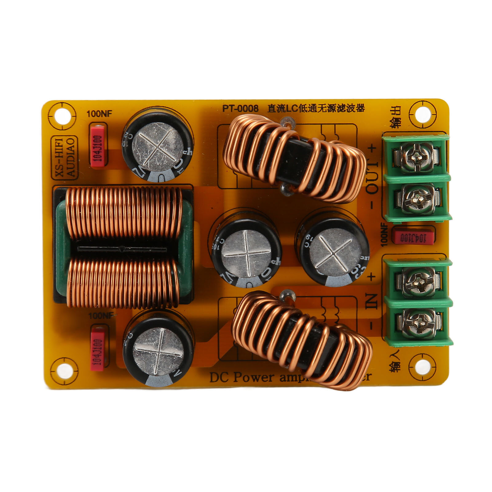 DC LC-фильтр, НЧ, EMI-фильтр питания, пассивный, 20А, для автомобильных цепей.