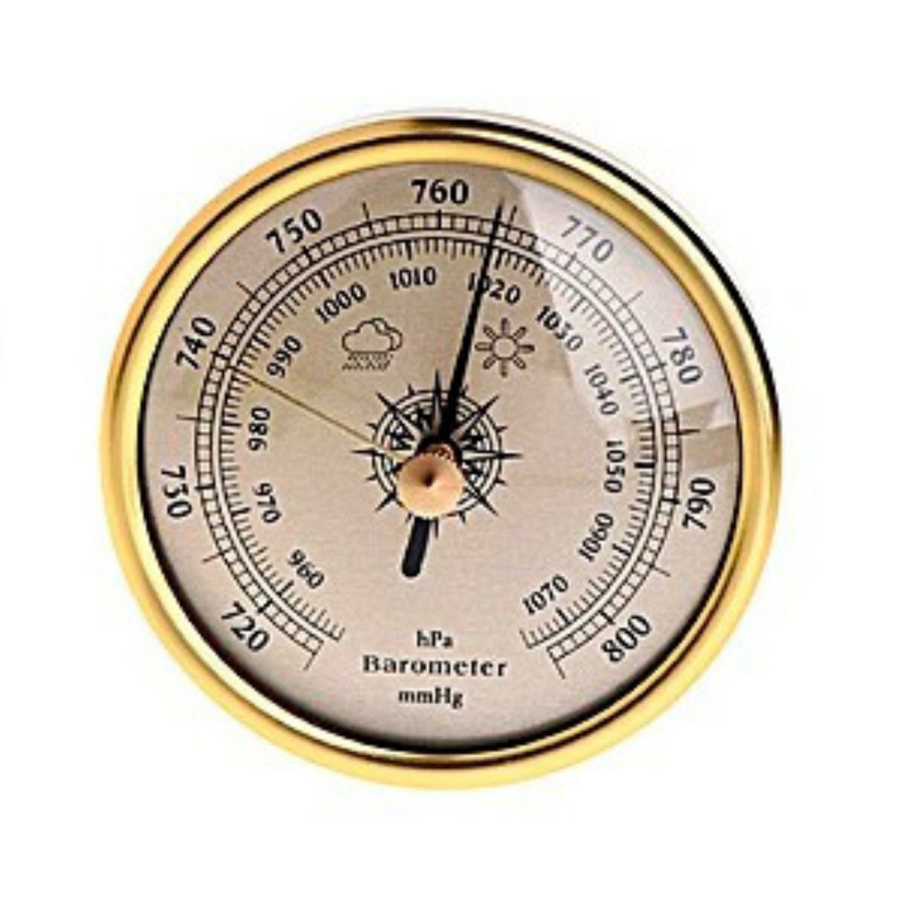 Барометр (анероид) Kromatech круглый (d130 мм), металлический (B9392)