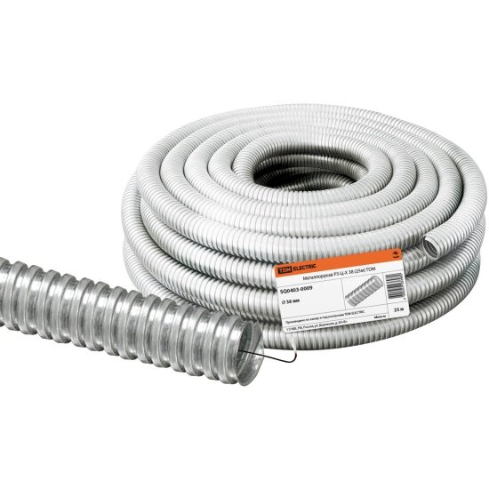 Металлорукав Tdm Electric РЗ-Ц-Х 38 с протяжкой (25м), SQ0403-0009
