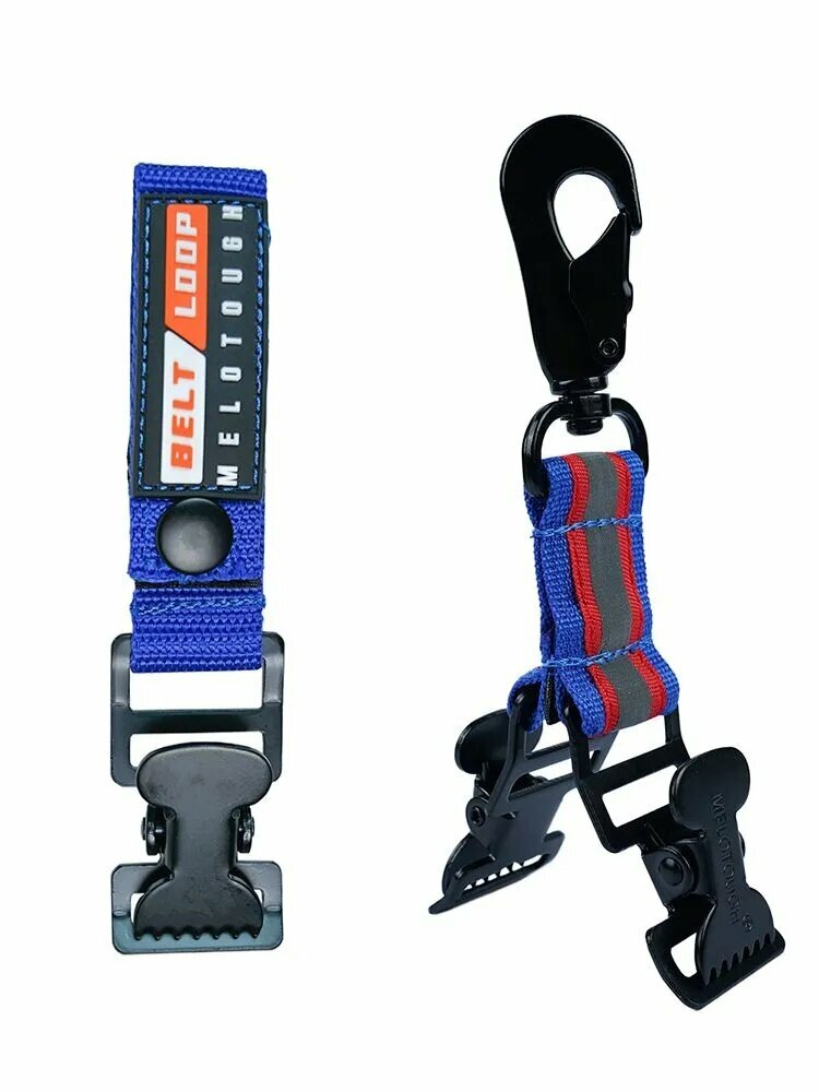 Держатель для рабочих перчаток Alligator Clip с поворотным крючком для надежного крепления к маскам, перчаткам, шапочкам, наборам инструментов и другим СИЗ. MELOTOUGH MGH06