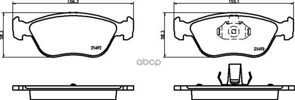Колодки тормозные передние Mintex арт. MDB1984