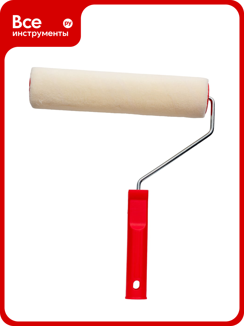 Валик HARDY Velur Standart 230 мм, D40 мм, ворс 4 мм, с ручкой 0130-384023