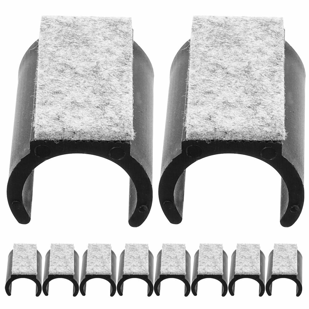 8 шт. прямоугольных U-образных накладок на ножки стульев с войлочными подушечками для плавного скольжения ножек мебели, защитные накладки для деревянных полов