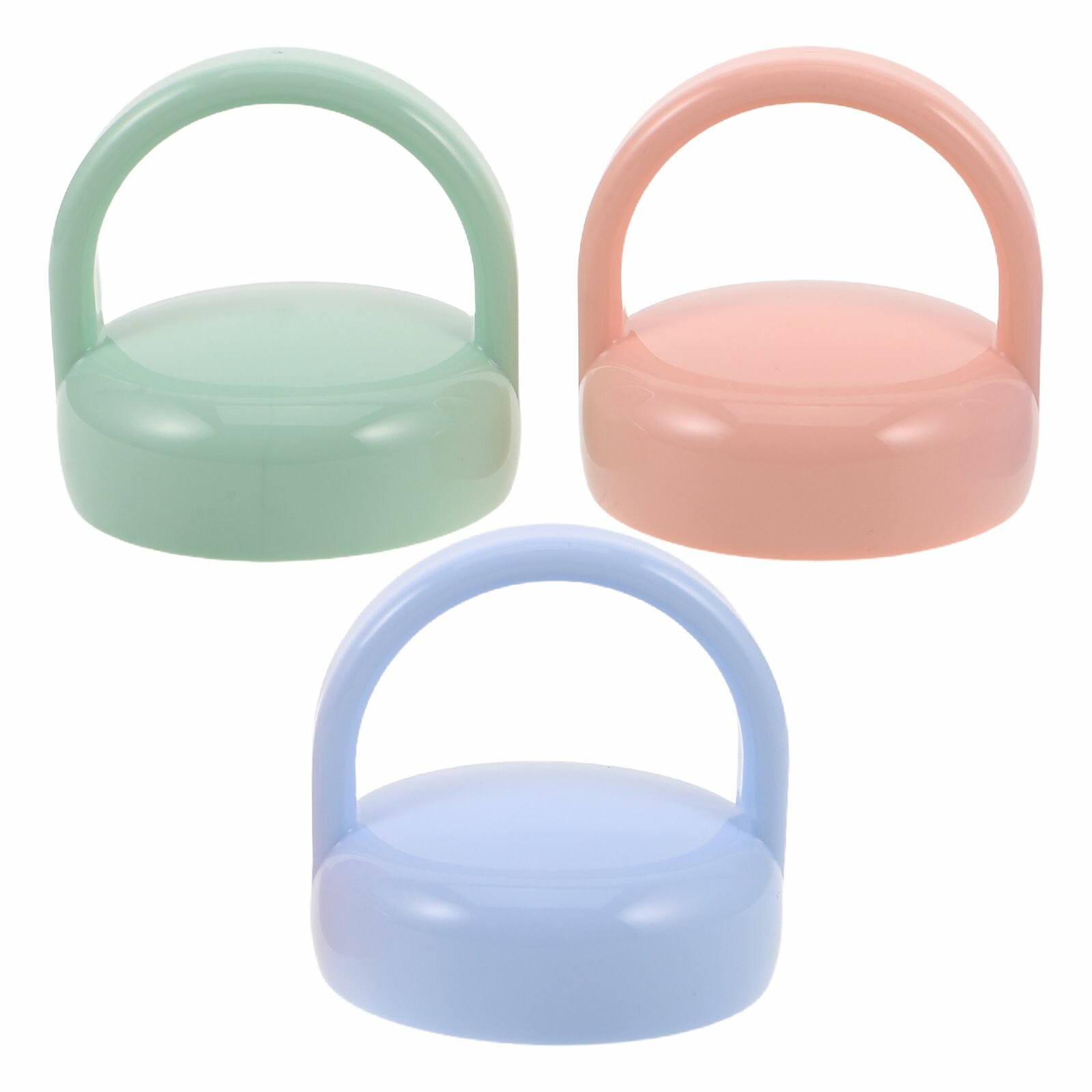 Универсальные винтовые пластиковые крышки с ручкой для детских бутылок, набор 3 шт