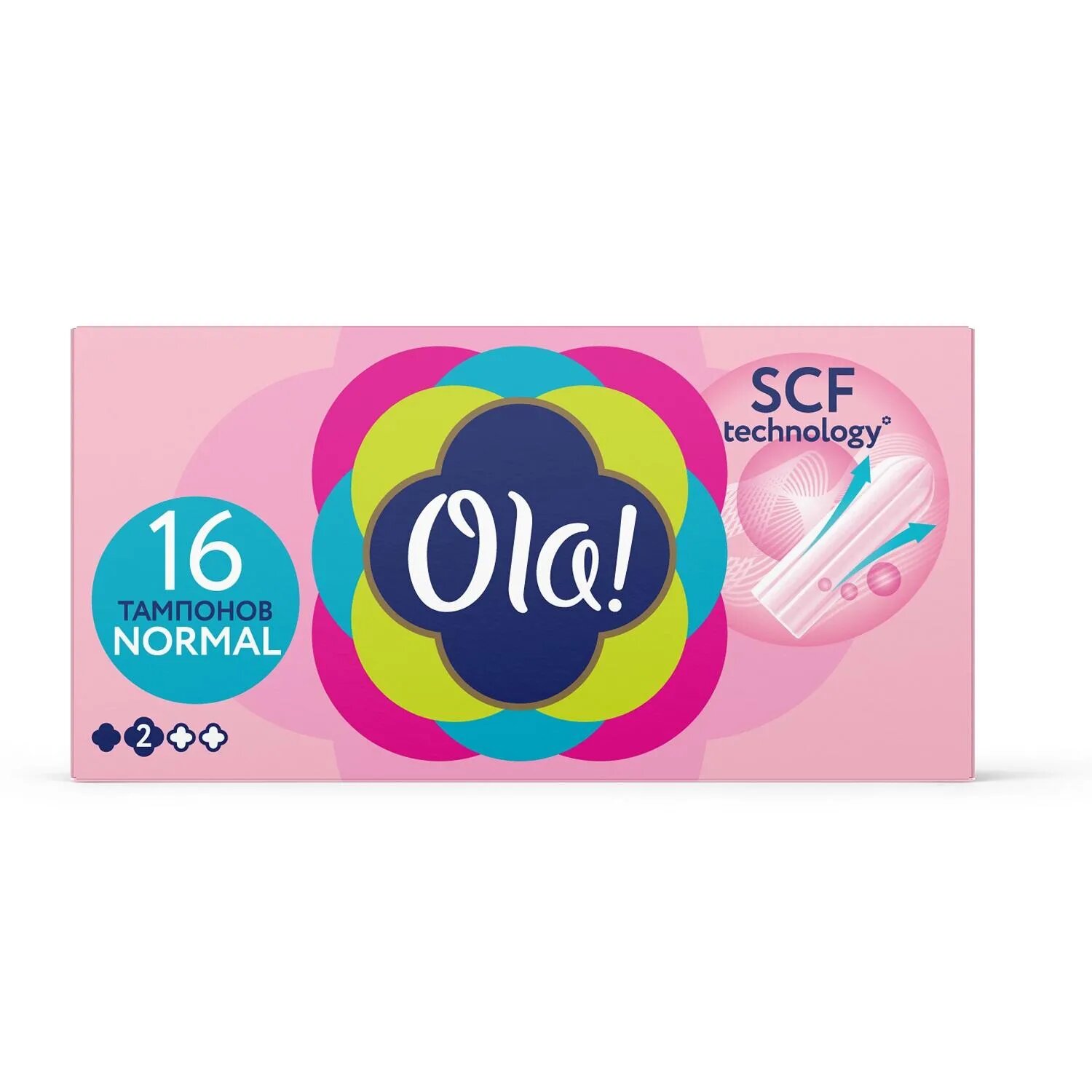 Тампоны Ola! TAMPONS NORMAL Шелковистая поверхность 16шт/уп, 50359