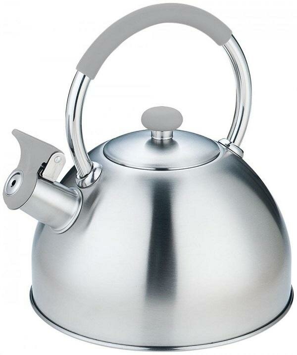 Чайник нерж 2.5Л свист РУЧ. SOFT-TOUCH силикон индукция катунь