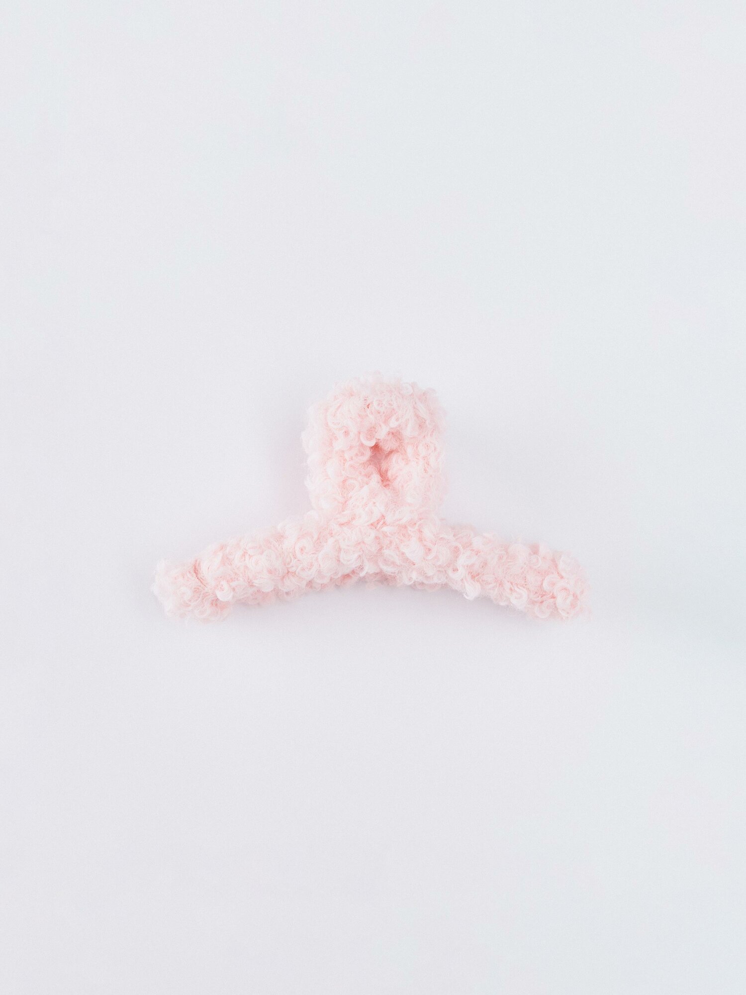 Крабик для волос заколка из меха пушистая