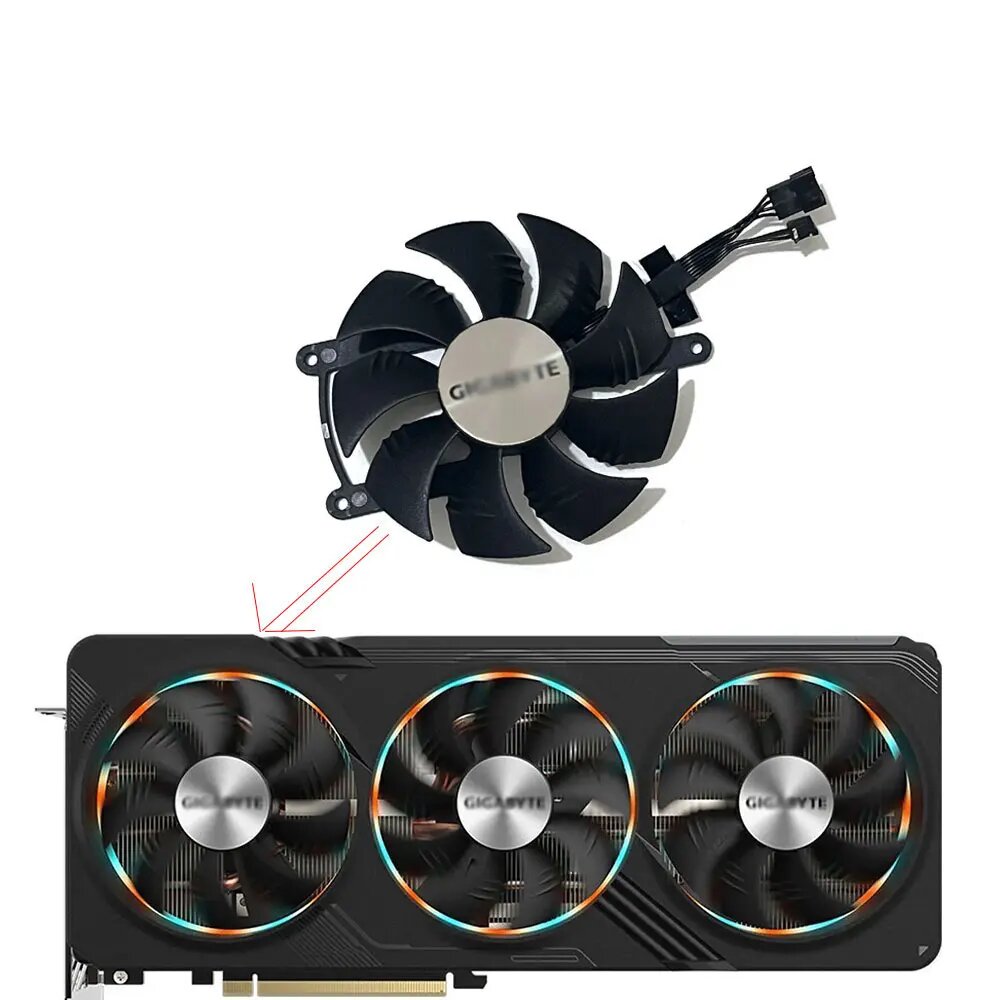 Вентилятор для видеокарты Gigabyte RTX 4070 GAMING OC PLA09215S12H FAN-1PCS