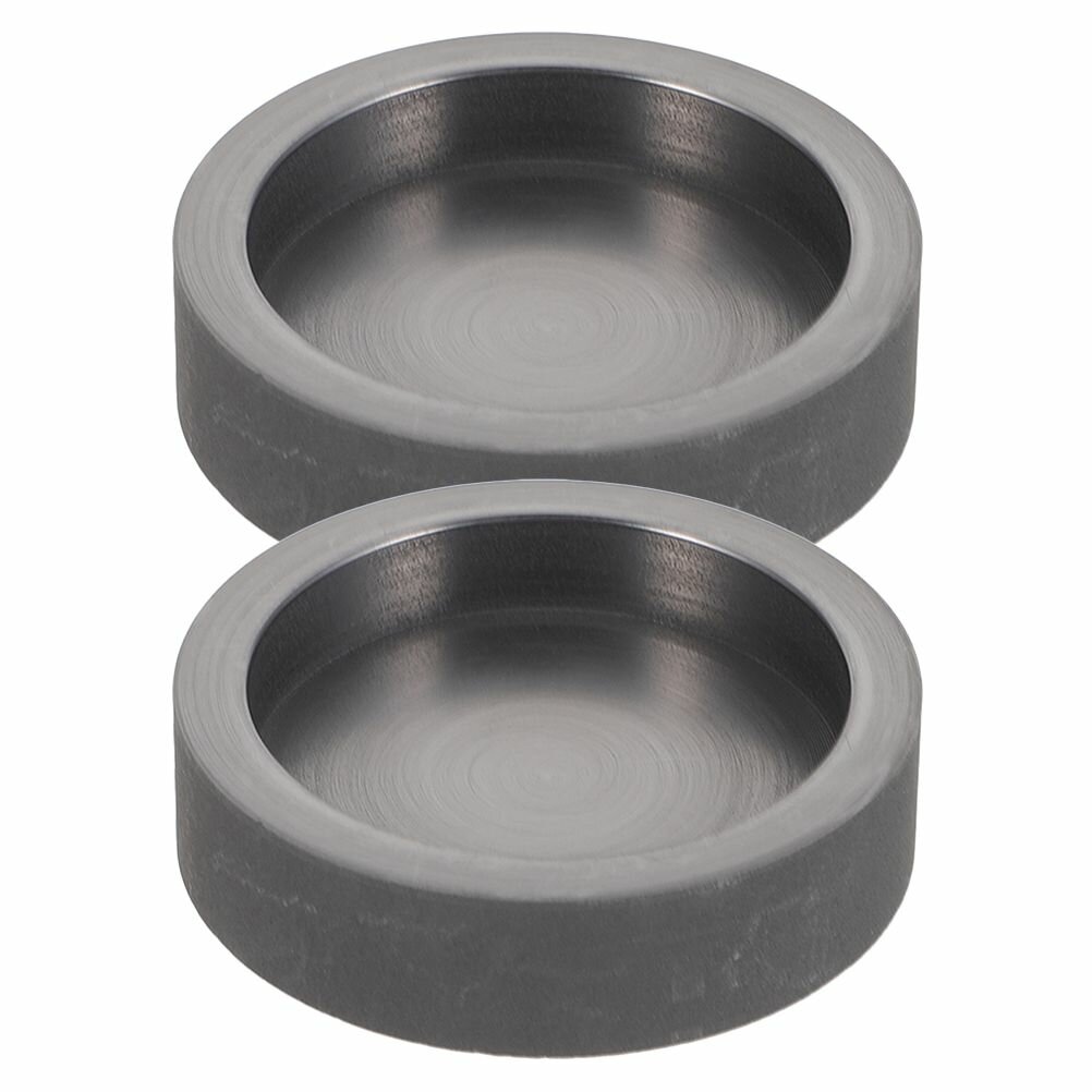 Круглый графитовый тигель для плавки и литья металлов, износостойкий, в наборе 2 шт