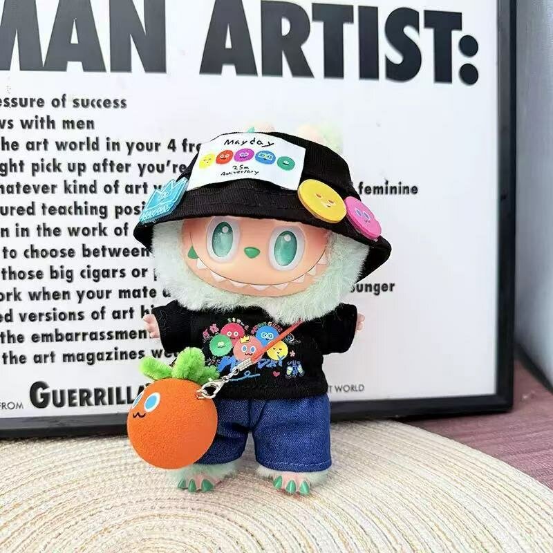 1-го, 2-го, 3-го поколения брелок Labubu, подвеска для одежды, кукла Labubu, концерт Mayday, тот же стиль, милый и очаровательный