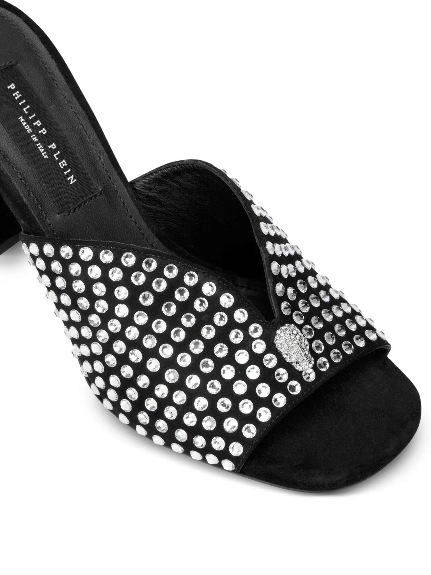 Босоножки PHILIPP PLEIN Rhinestone suede sandals, размер 40 — фото 1