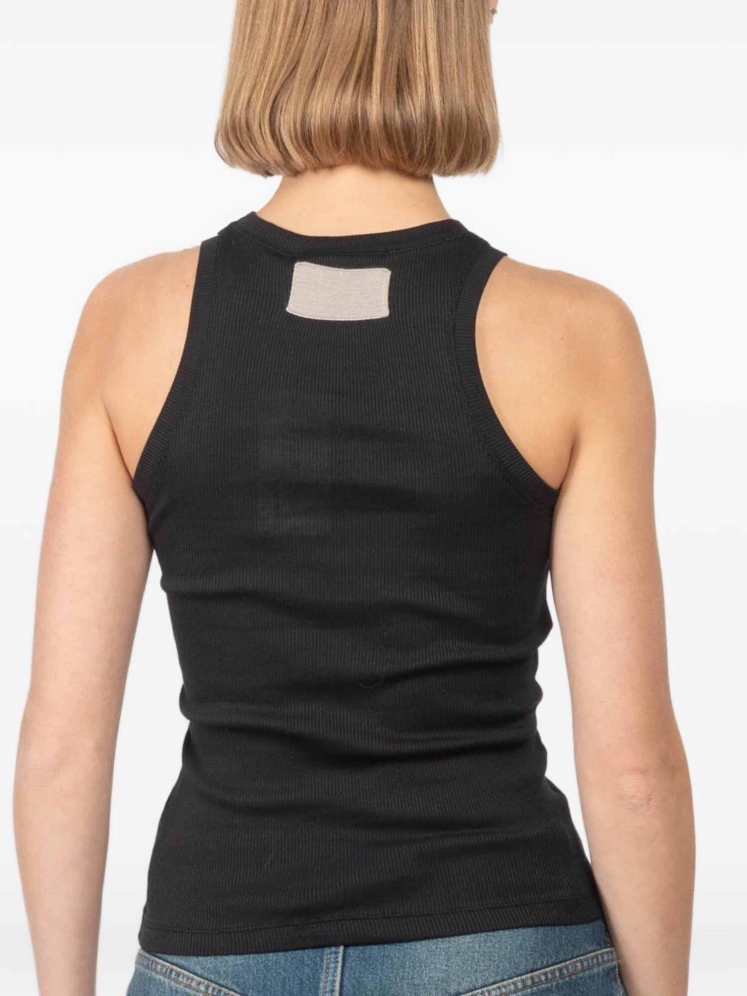 Топ AYA MUSE Crew-neck tank top, размер 38, black/black — фото 1