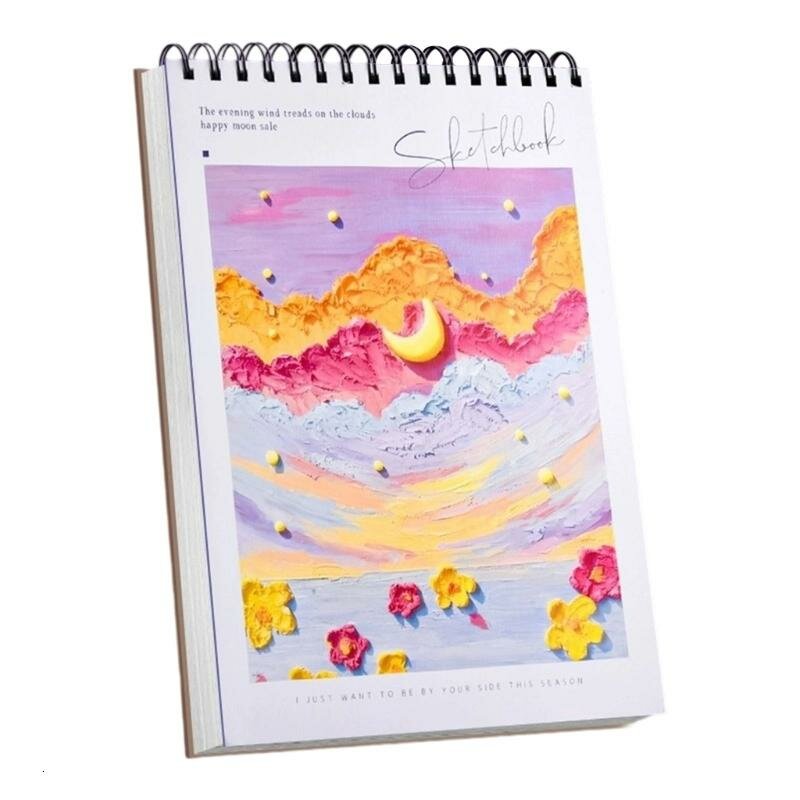 Блок для акварели с надежным скреплением, подходит для карандаша и сепии, Фиолетовый