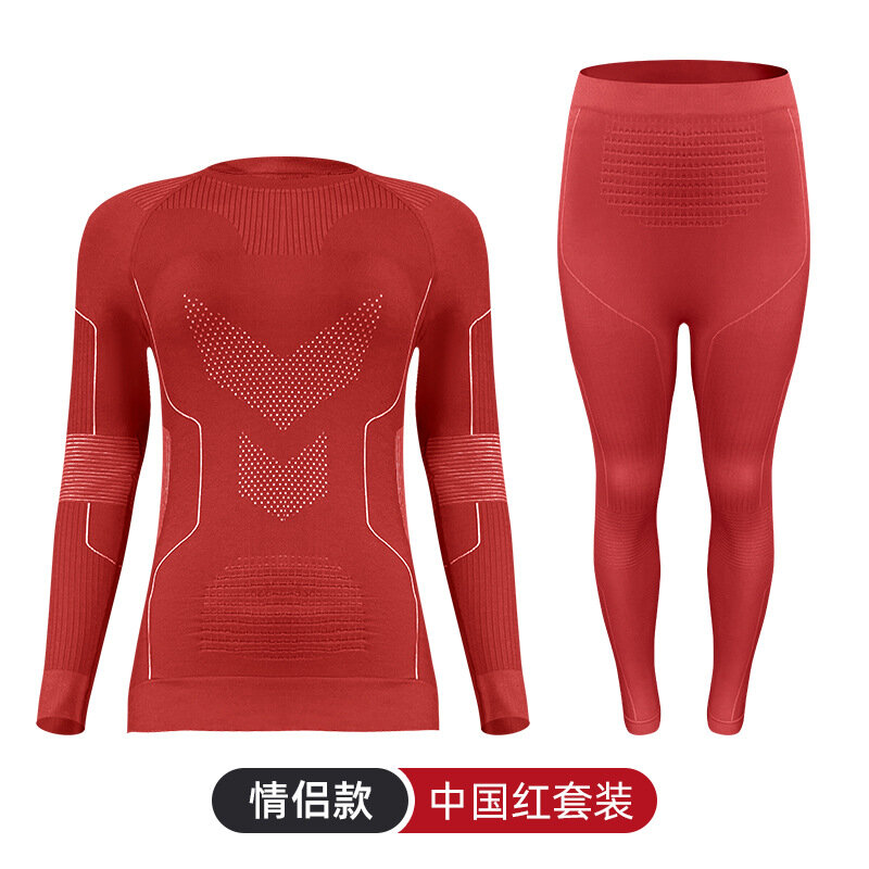 ⭐Новый спортивный комплект для мужчин и женщин, быстросохнущее теплое компрессионное белье для бега, лыж, скалолазания, влагоотводящий комплект для осени и зимы⭐