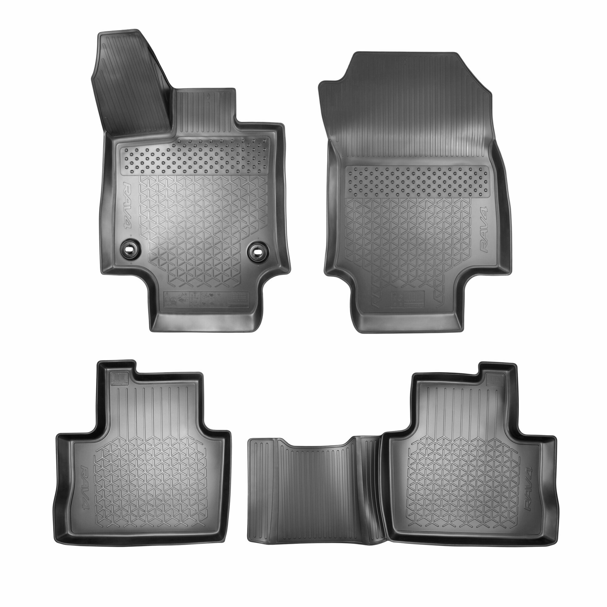 Ковры салона Toyota RAV4 (AТ) LHD 3D 19 (ЗАВ) (Po)