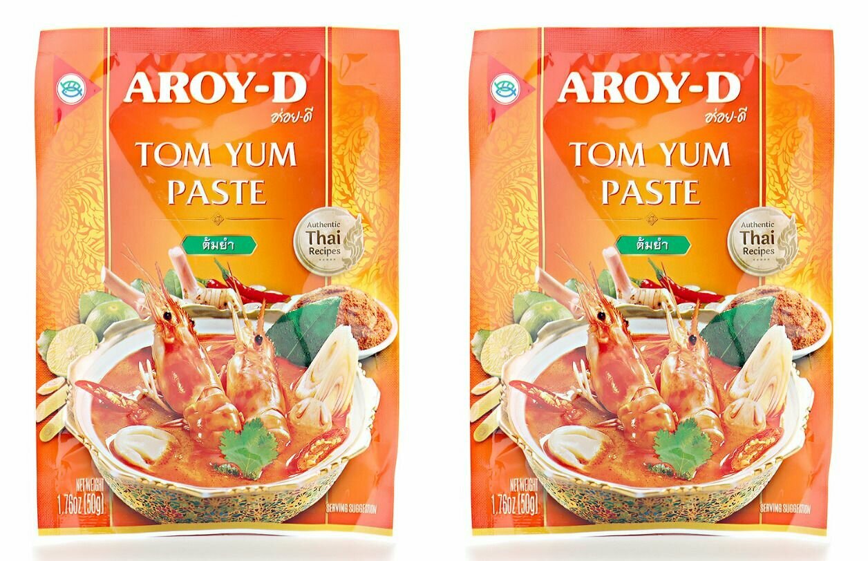Aroy-D Паста Tom Yum, 50 г, 2 шт