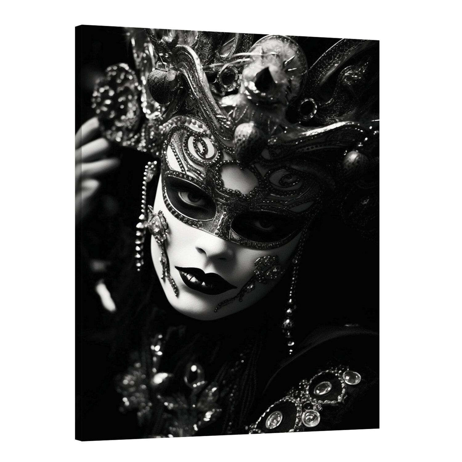 Интерьерная картина 50х70 "Тайны шутовского маскарада"