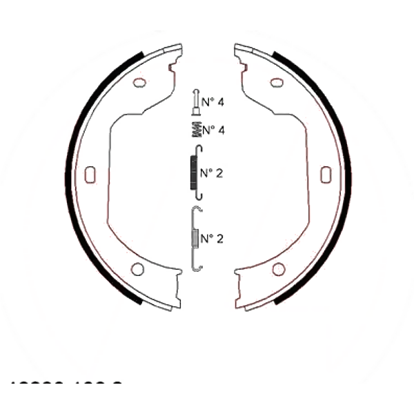 ZIMMERMANN 10990.106.3 (34411156962 / 34411165546 / 34411165962) колодки ручника BMW (БМВ) e60 / e61 / e65 / e66 / f01 / f02 / f03 /